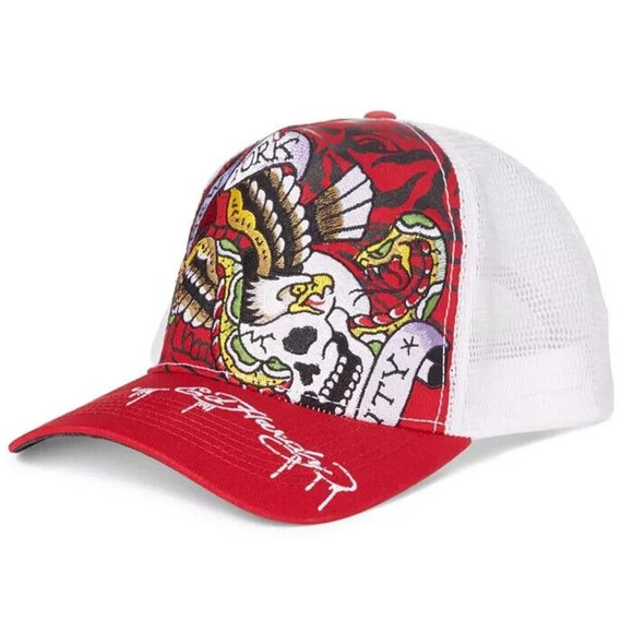 Ed Hardy | Accessories | Ed Hardy Unisex Throwback Eagle Snake Skull ...